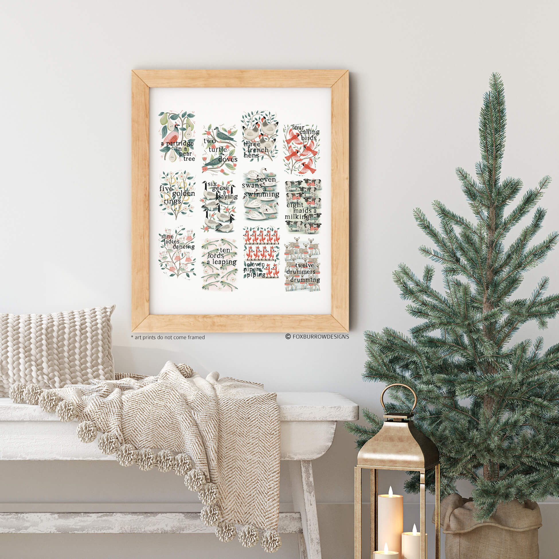 12 Days of Christmas Poster – Fox Burrow Designs