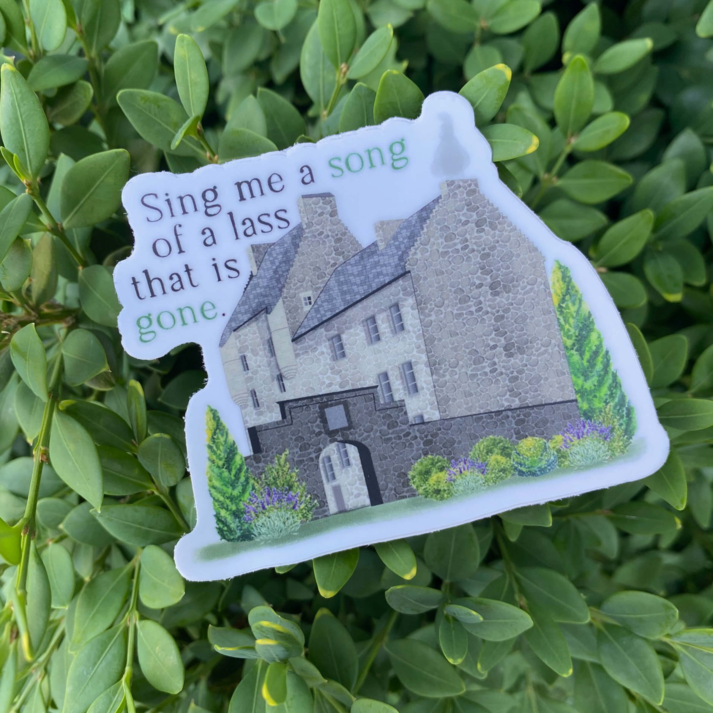 A Lass That Is Gone Sticker – Fox Burrow Designs
