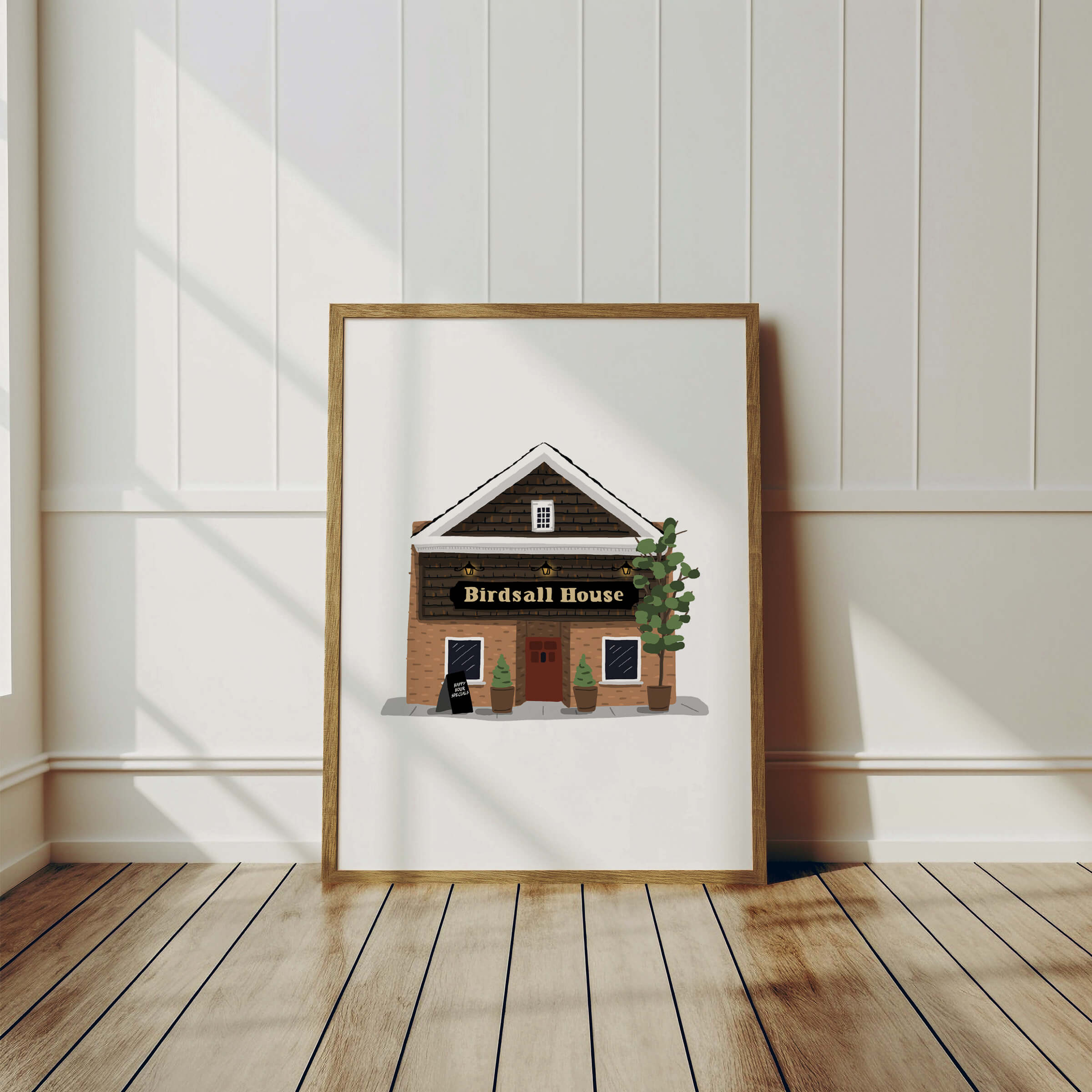 Peekskill Art Print - Birdsall House – Fox Burrow Designs
