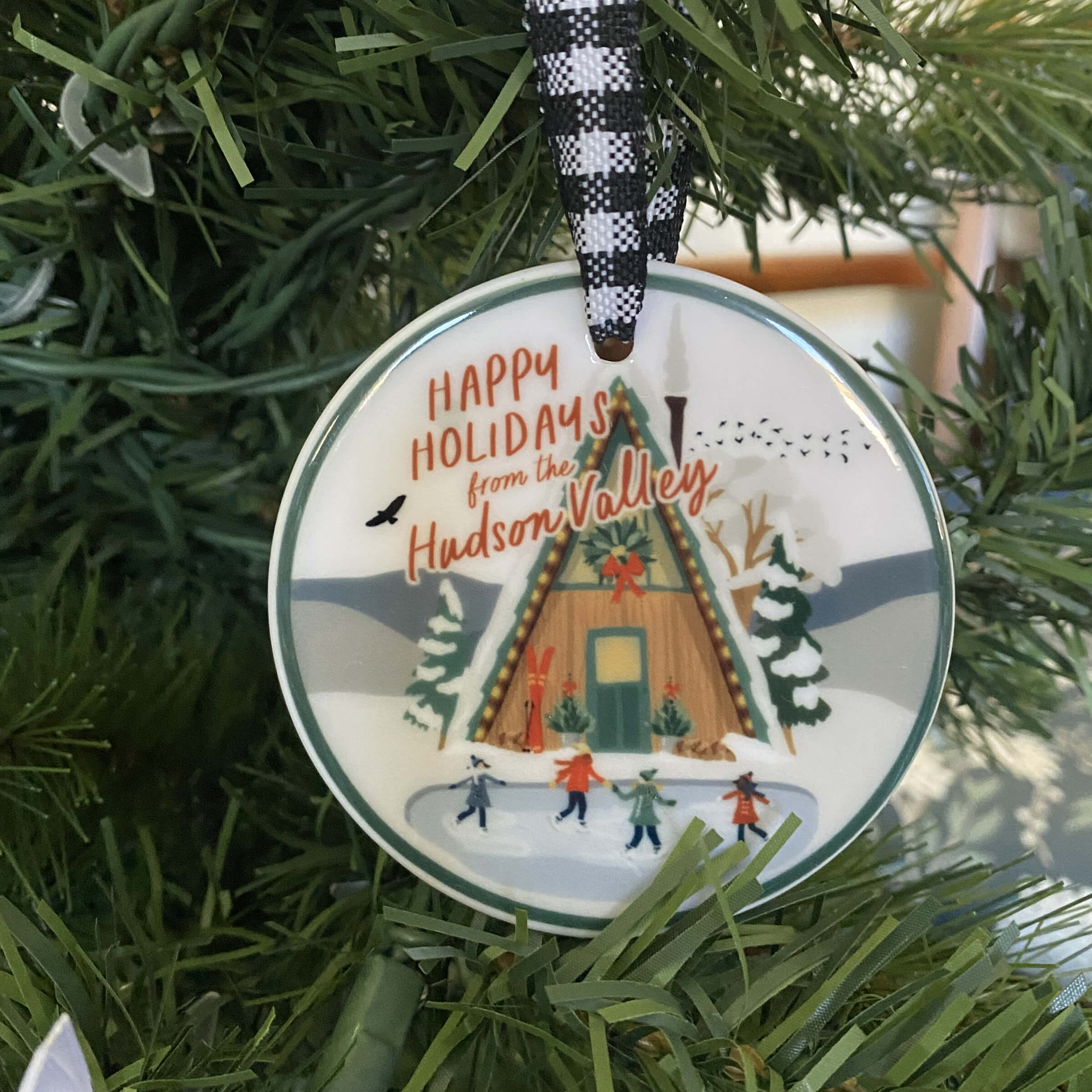 Hudson Valley Holiday Ornament – Fox Burrow Designs