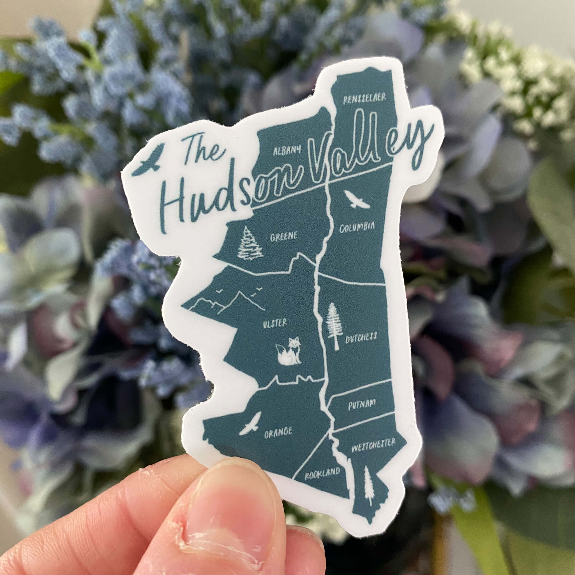 Hudson Valley Counties Sticker – Fox Burrow Designs
