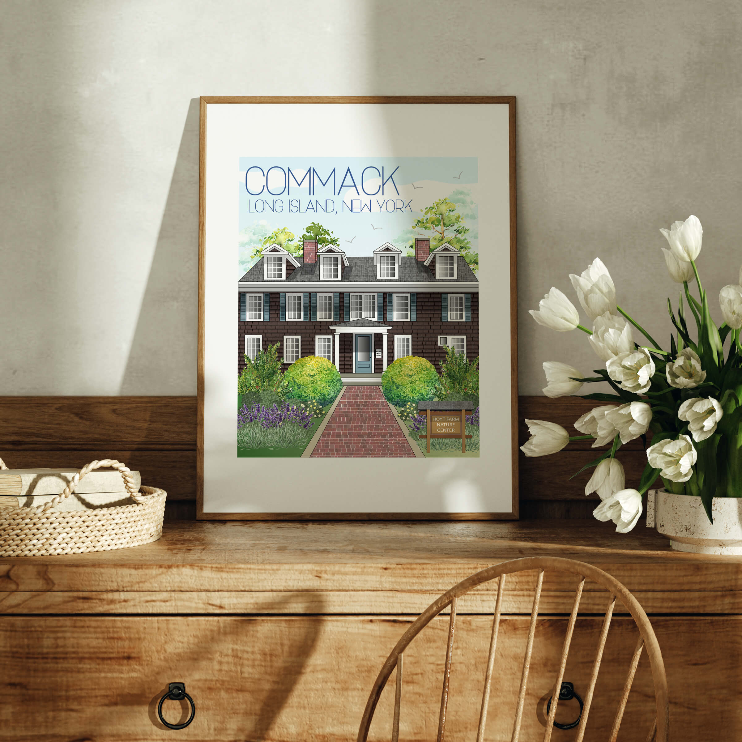 Commack Art Print – Fox Burrow Designs