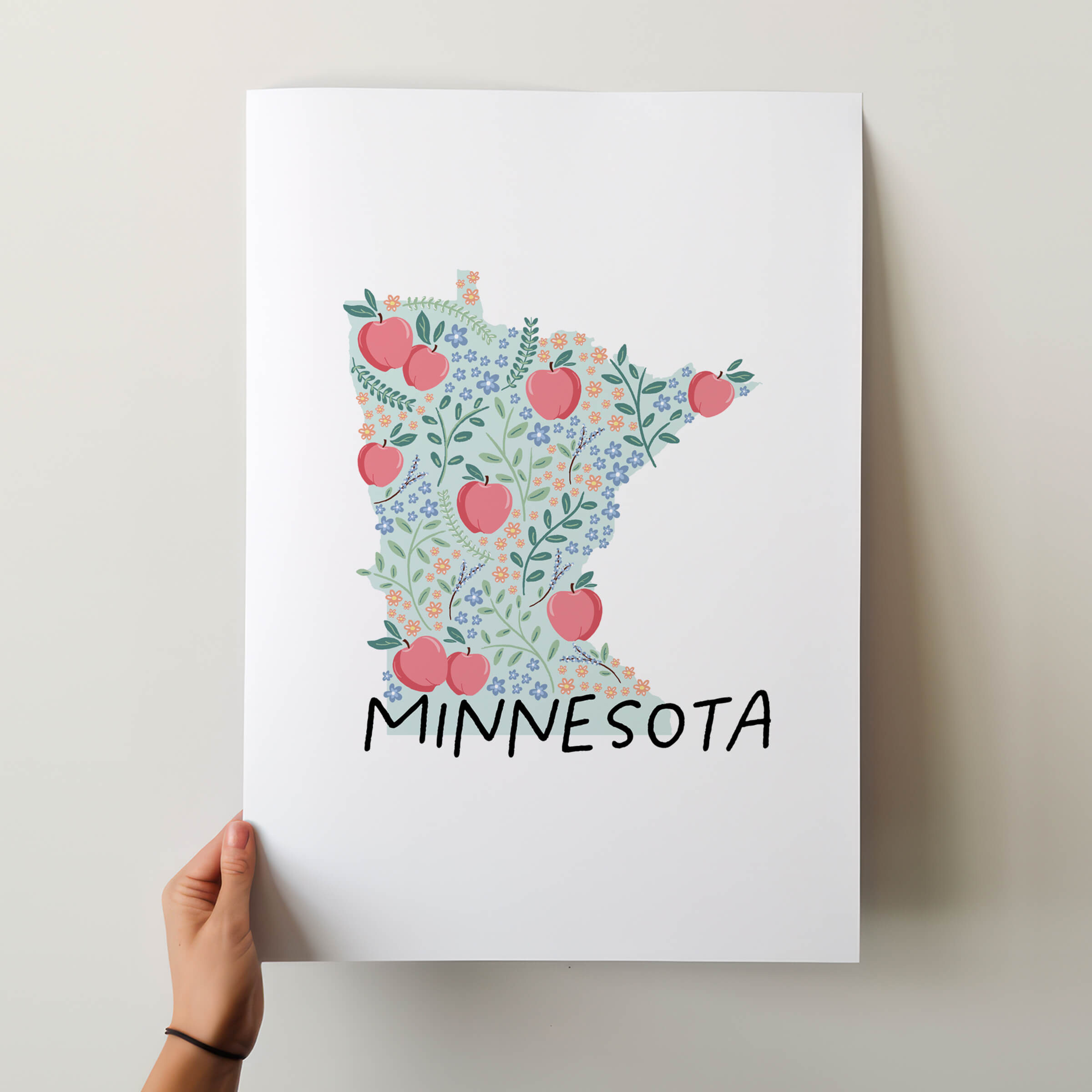 Minnesota Art Print – Fox Burrow Designs