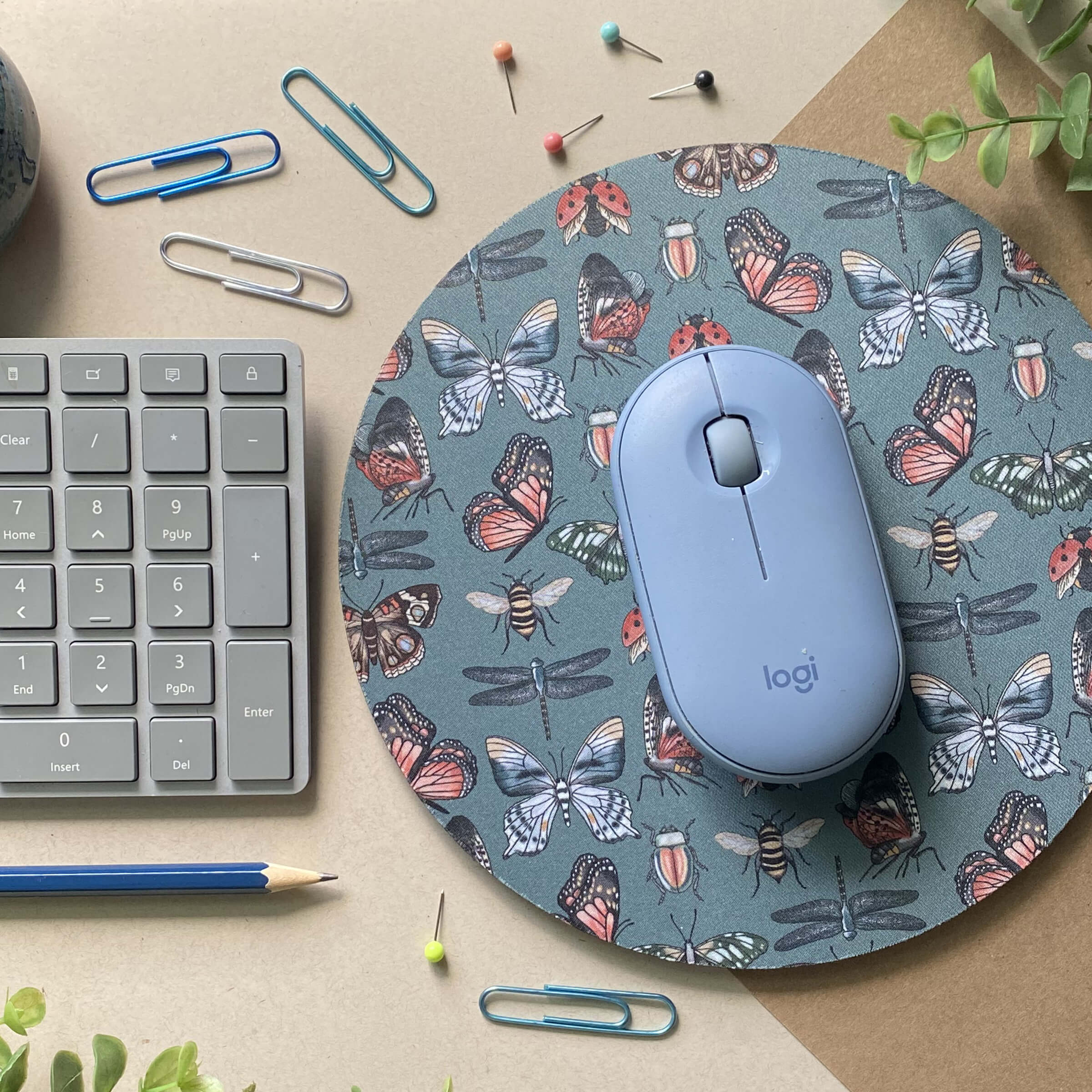 Bugs & Butterflies Mouse Pads – Fox Burrow Designs
