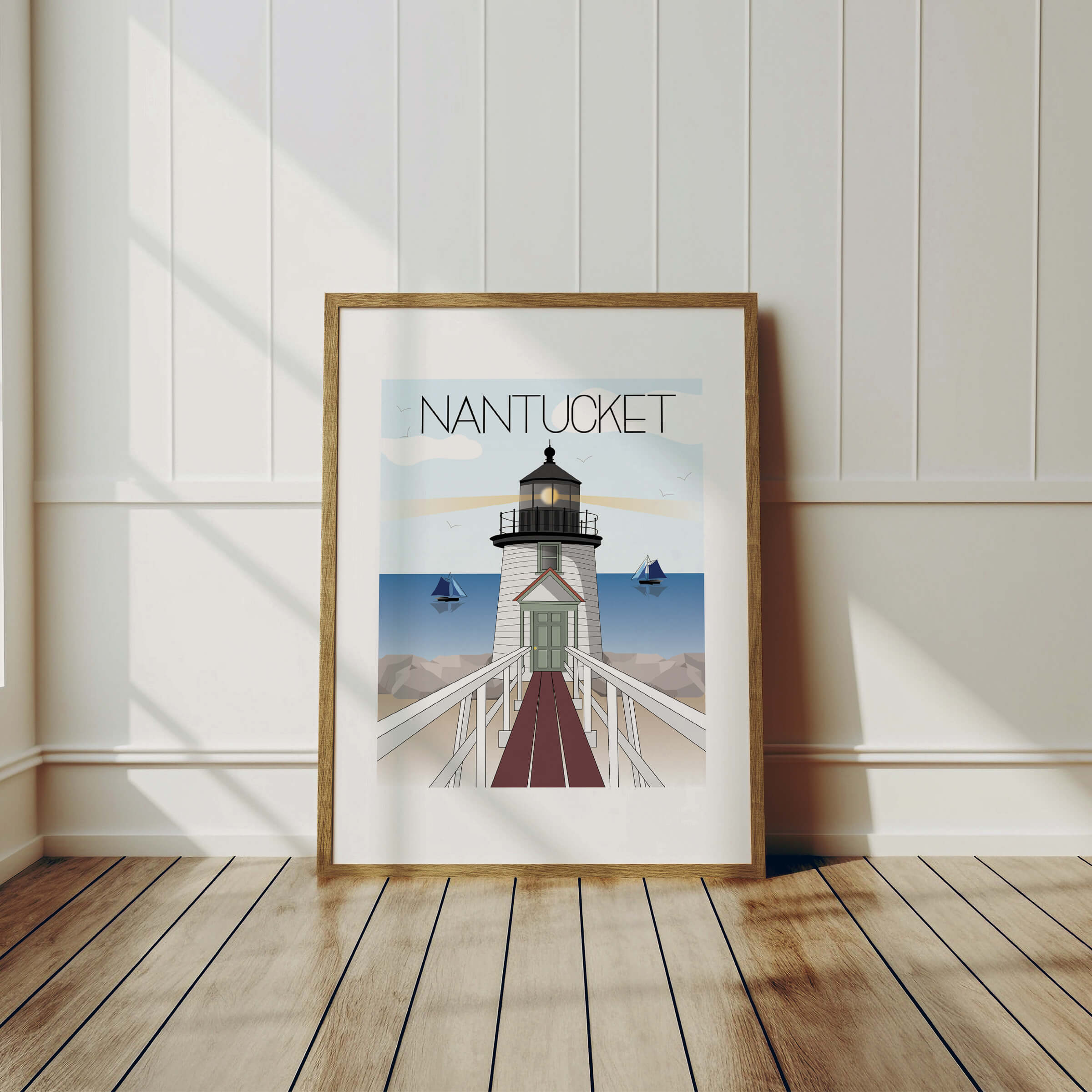 Massachusetts - Nantucket Brant Point Lighthouse – Fox Burrow Designs