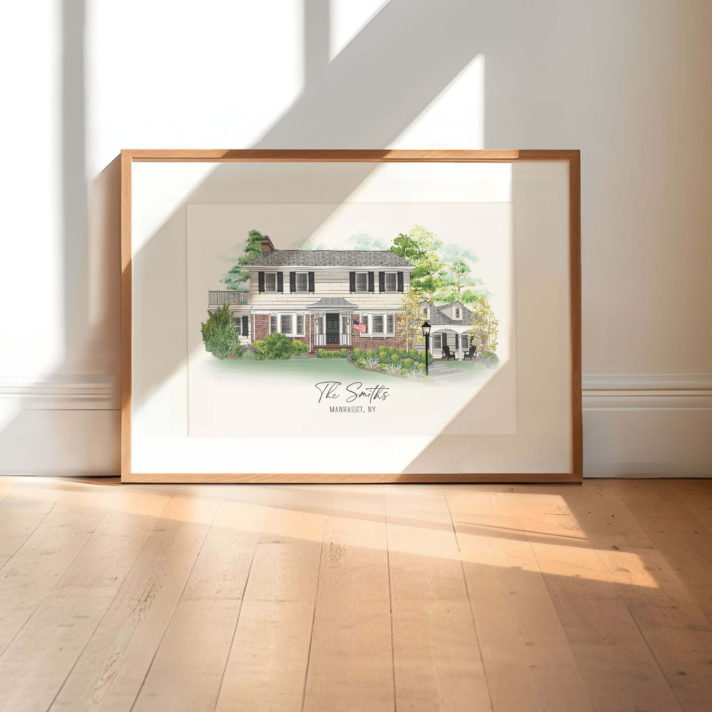 Custom Home Art Print – Fox Burrow Designs