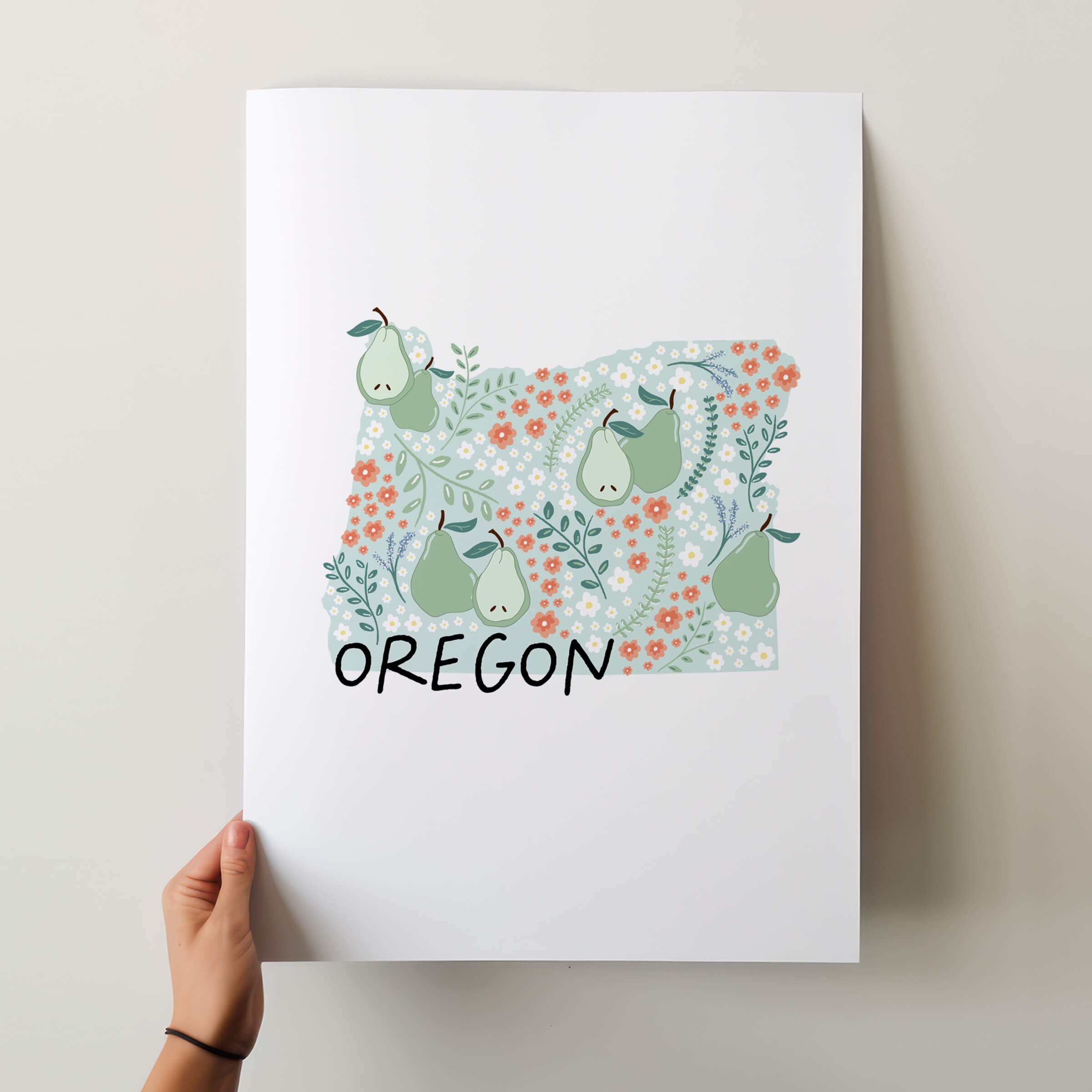 Oregon Art Print – Fox Burrow Designs