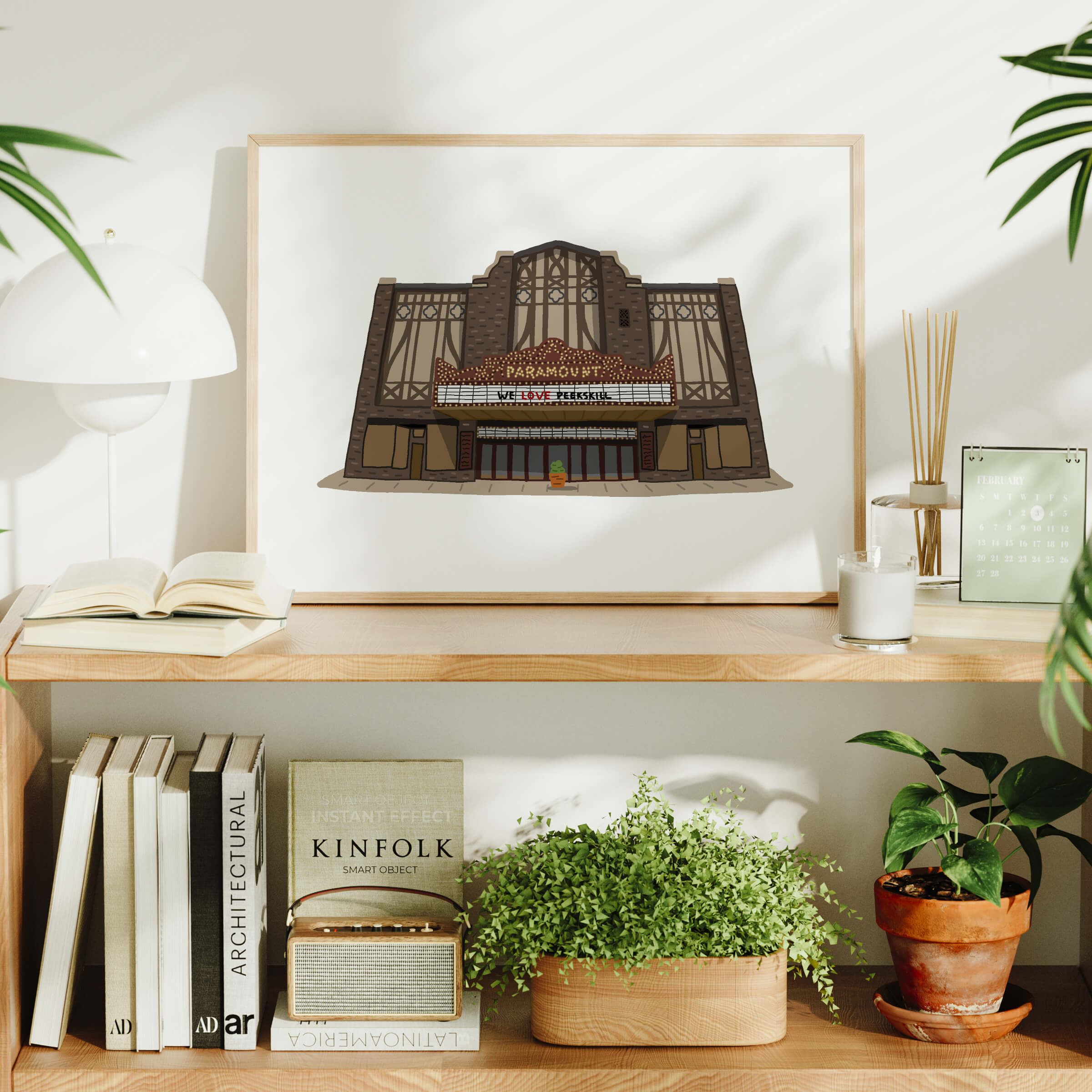 Peekskill Art Print - The Paramount Theater – Fox Burrow Designs