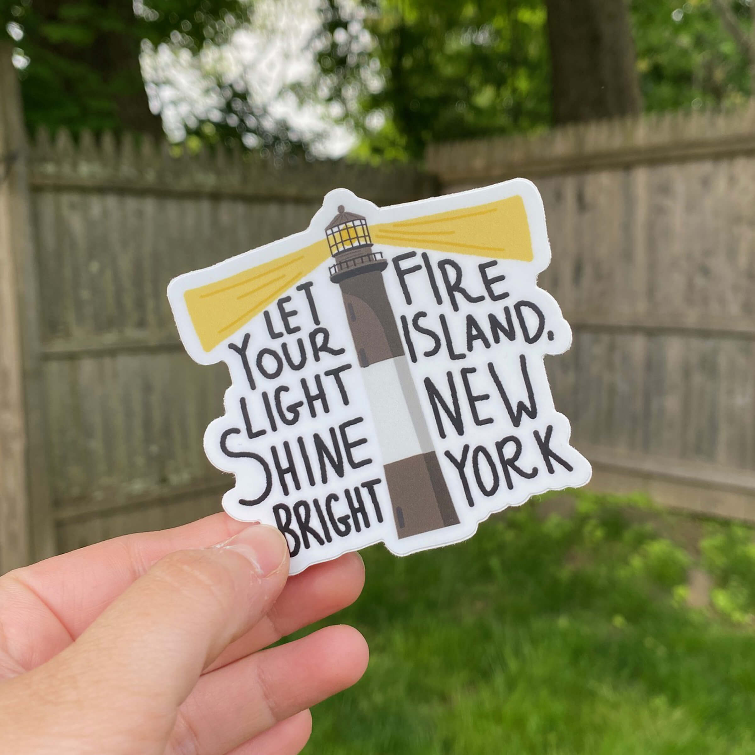 Fire Island Sticker – Fox Burrow Designs