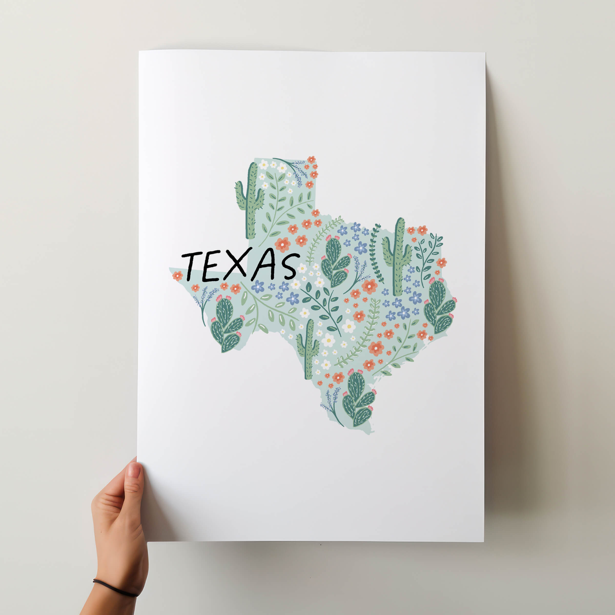 Texas Art Print – Fox Burrow Designs