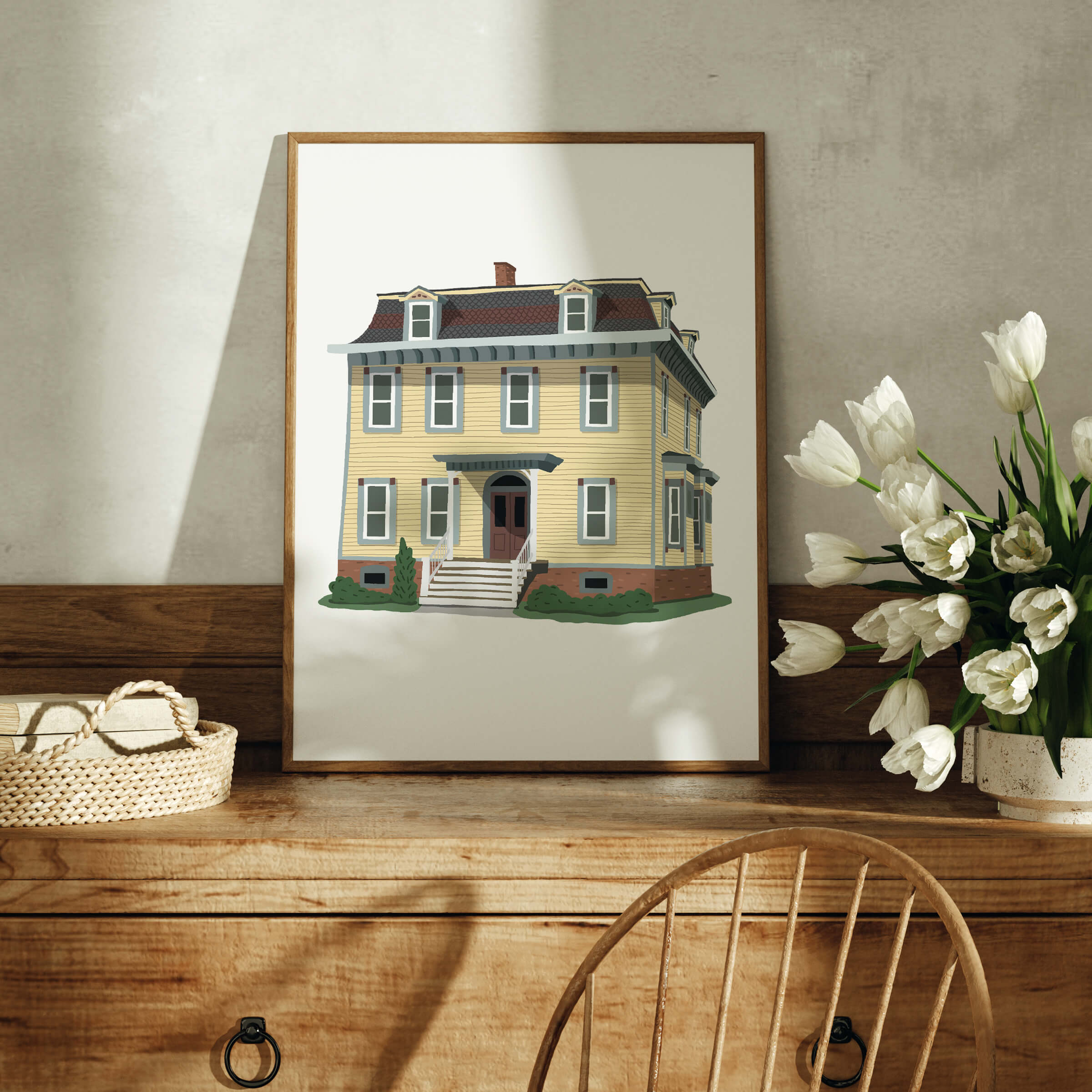 Peekskill Art Print - William Sands House – Fox Burrow Designs